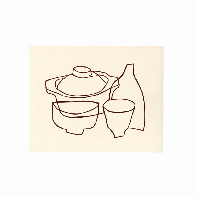 Limited Edition Eco-Friendly Still Life with Clay Pot Linocut 8 x 10 ...